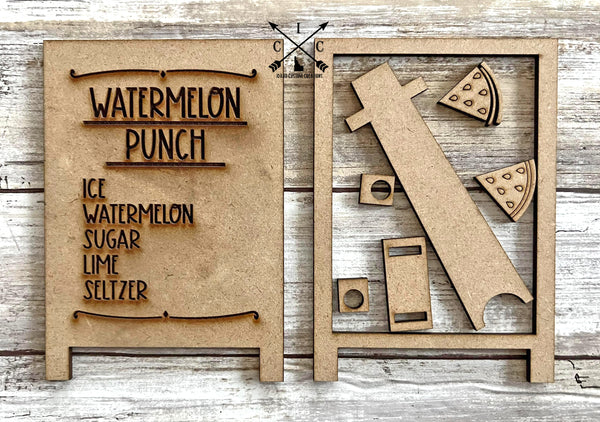 Watermelon Punch Sign - IDAHO CUSTOM CREATIONS